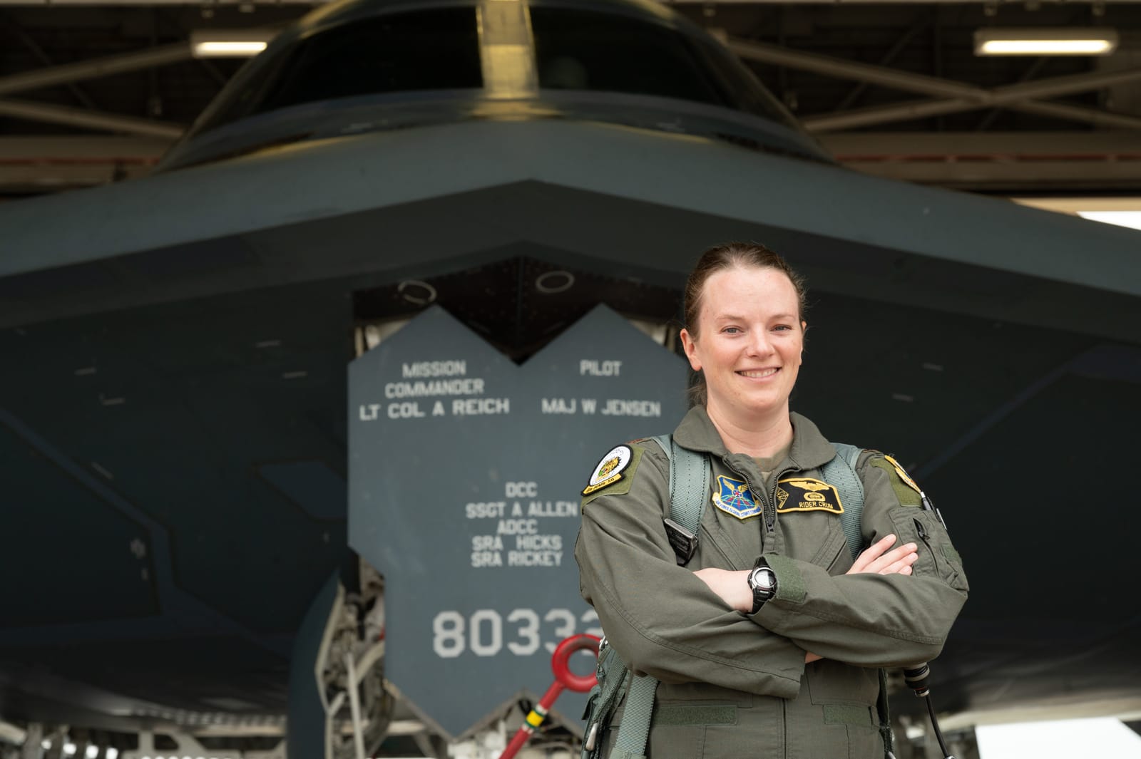 First pregnant B-2 pilot